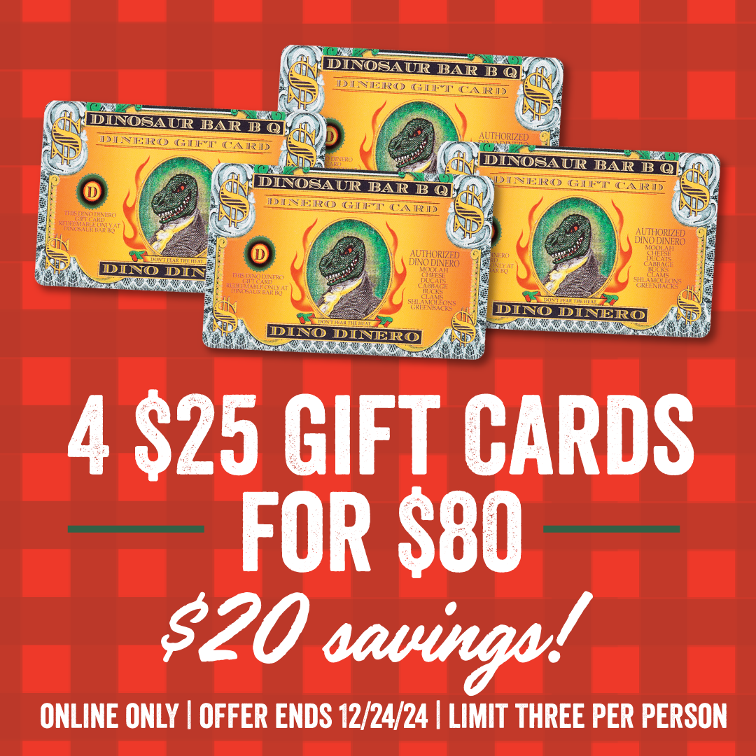 Holiday-Gift-Card-Promotion-Graphic | Dinosaur Bar-B-Que